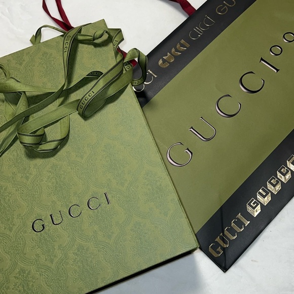 Gucci | Other | Authentic Gucci Packaging Bag Box Tissue Paper And ...